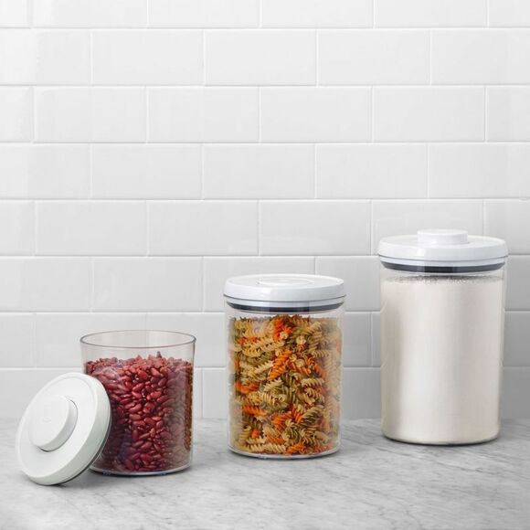 Oxo | Kitchen | Oxo Pop 3pc Airtight Round Canister Set | Poshmark